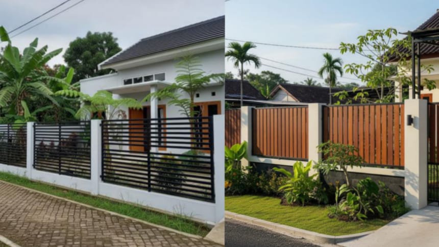 7 Ide Pagar Minimalis yang Bikin Fasad Rumah Makin Menawan